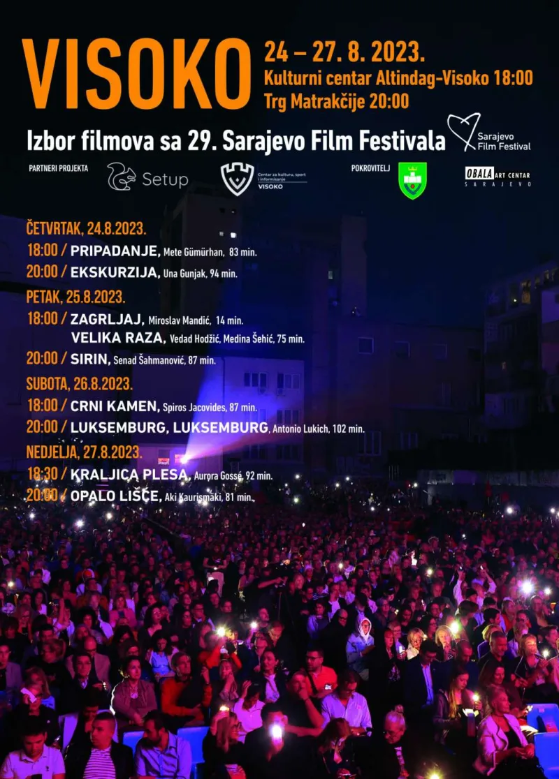 Izbor filmova iz programa 29. Sarajevo Film Festivala u Visokom