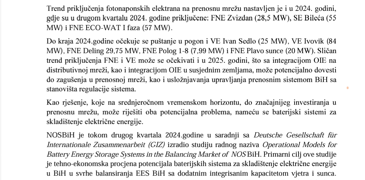 Solarne i vjetroelektrane prijete zagušenju prijenosne mreže u BiH. Na ...