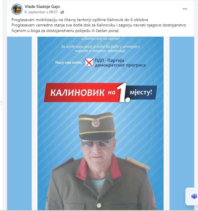 Kandidat PDP-a kažnjen sa 20.000 KM zbog veličanja ratnog zločinca ...